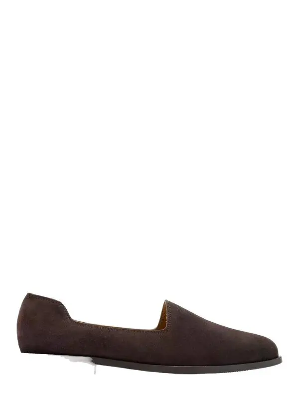JACQUES SOLOVIÈRE PARIS Slim Suede Loafers - Brown