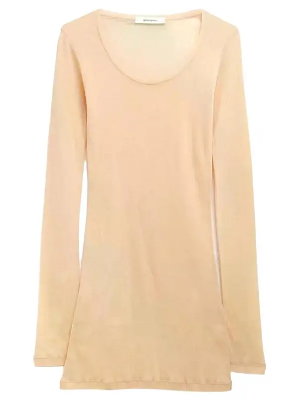 Gimaguas Bahmon Scoop-neck Mini Dress - Neutrals