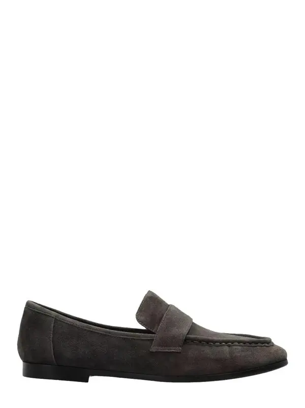 BLACK SUEDE STUDIO Arrow Suede Loafers - Grey