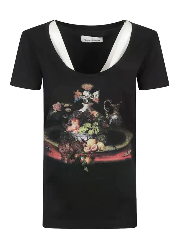 VIVIENNE WESTWOOD Scoop-neck T-shirt - Black