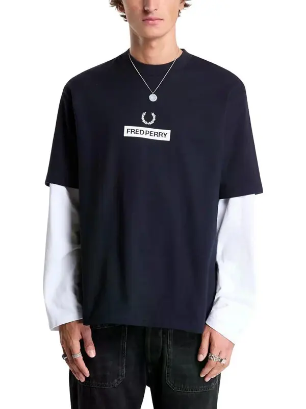 Fred Perry Logo-print T-shirt - Blue