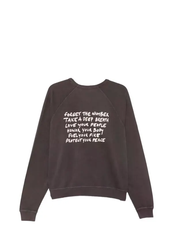 Ba&sh Logo-print Raglan-sleeve Sweatshirt - Grey