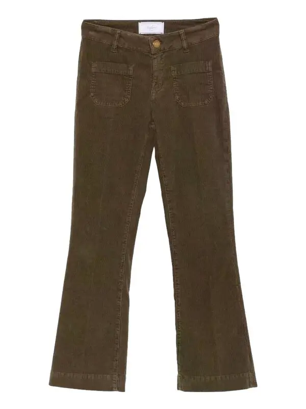 Seafarer Corduroy Flared Trousers - Brown