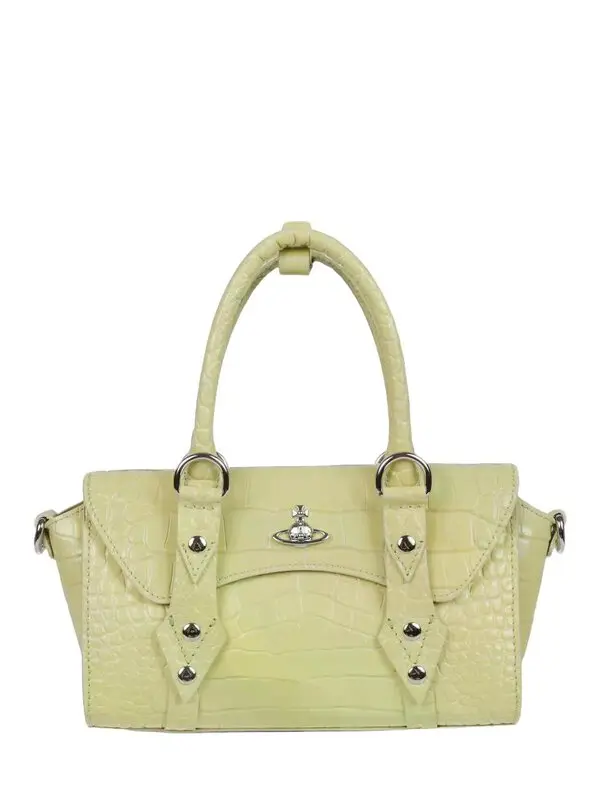 VIVIENNE WESTWOOD Bettina Mini Croc-effect Shoulder Bag - Green