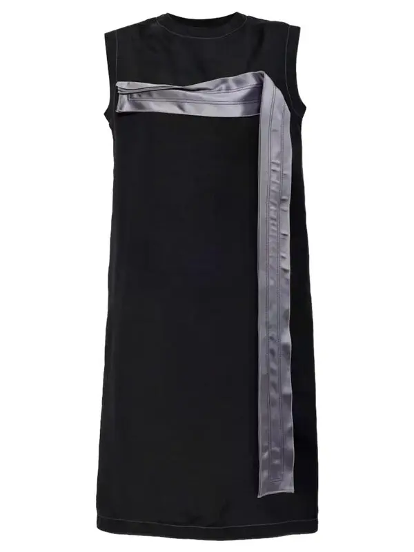 Marni Contrast-trim Sleeveless Midi Dress - Black