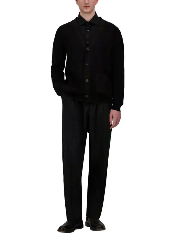 Herno V-neck Cardigan - Black