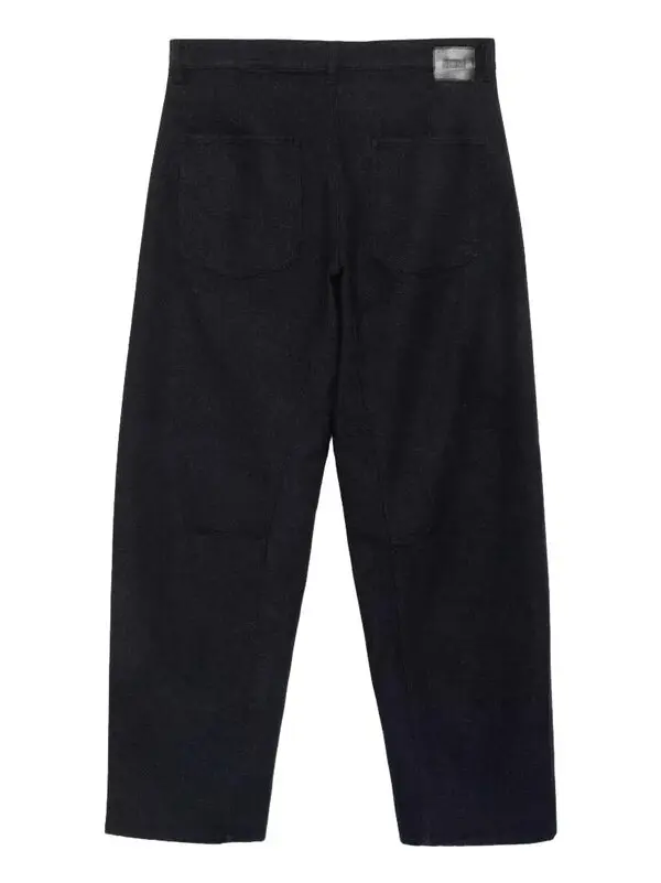 DRYKORN Twill-weave Straight-leg Trousers - Blue