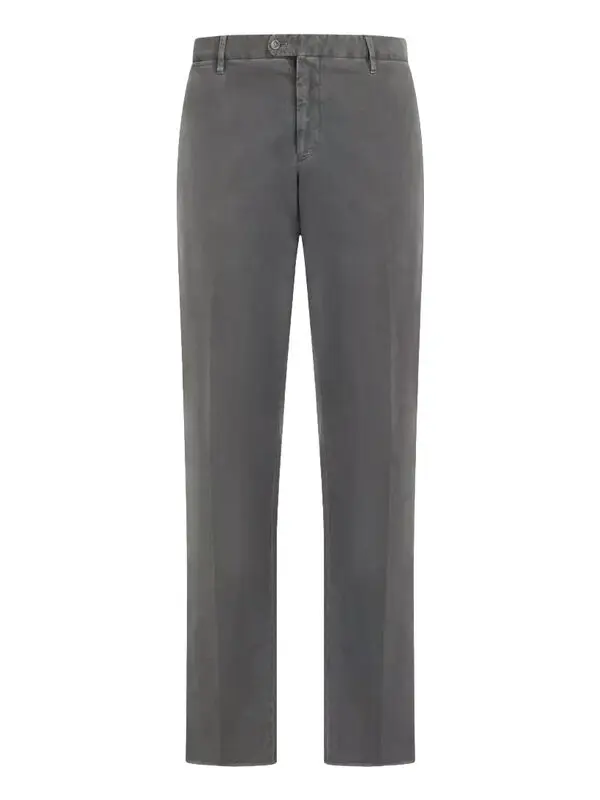 Fedeli Straight-fit Trousers - Grey