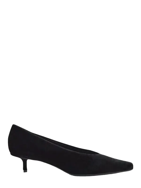 Loulou De Saison Velvet Kitten-heel Pumps - Black