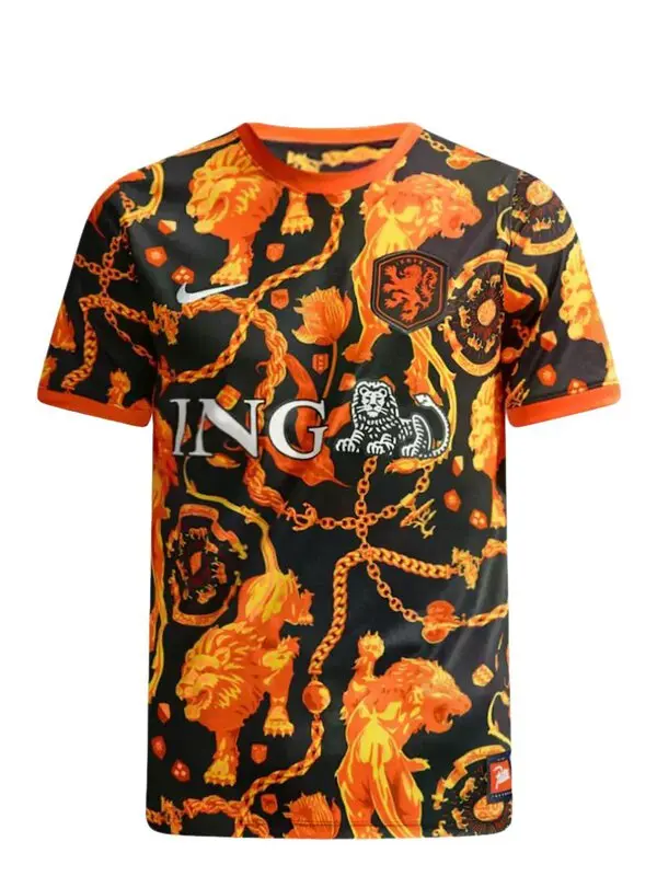 Nike X Netherlands X Patta Academy Pro Short-sleeve Soccer Top - Black