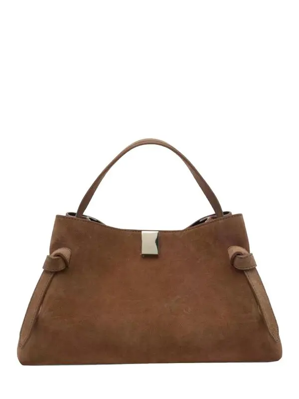 Yuzefi Gyoza Bovine Leather Tote Bag - Brown