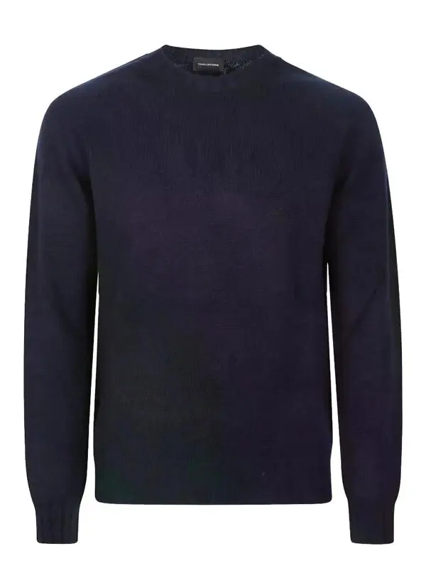 Tagliatore Raglan-sleeve Crew-neck Sweater - Blue
