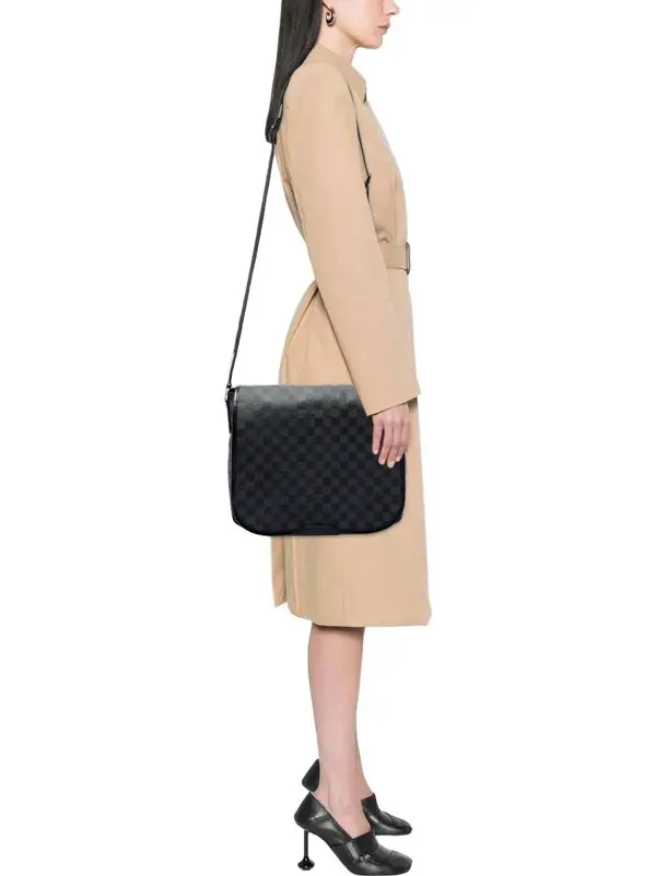 LOUIS VUITTON 2010 Damier Graphite Daniel Mm Crossbody Bag - Black