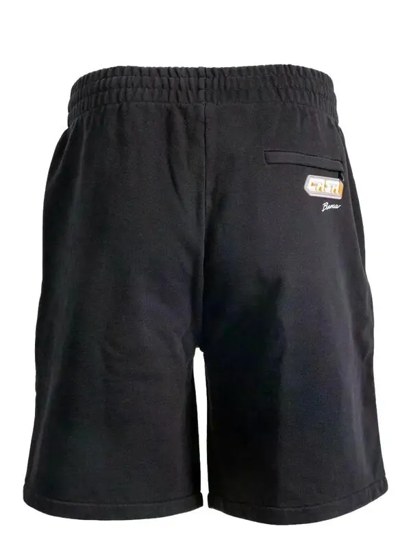 Casablanca Logo-patch Panelled Shorts - Black