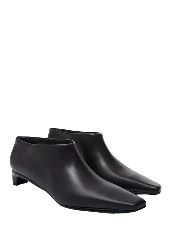 Loulou De Saison Beth Square-toe Ankle Boots - Black
