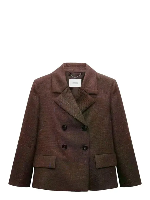 Dorothee Schumacher Double-breasted Tweed Blazer - Brown