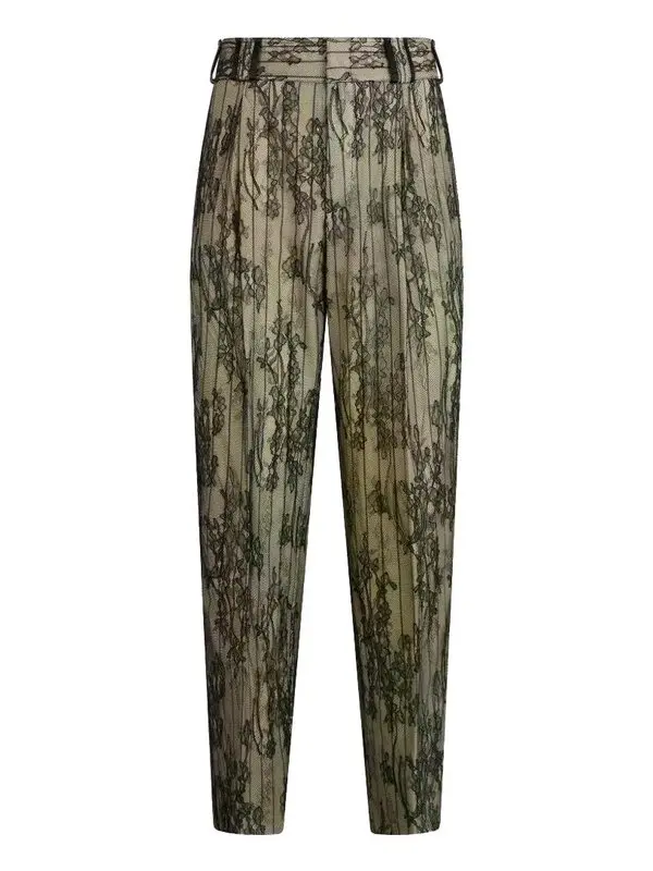 Moschino Floral-lace Trousers - Neutrals