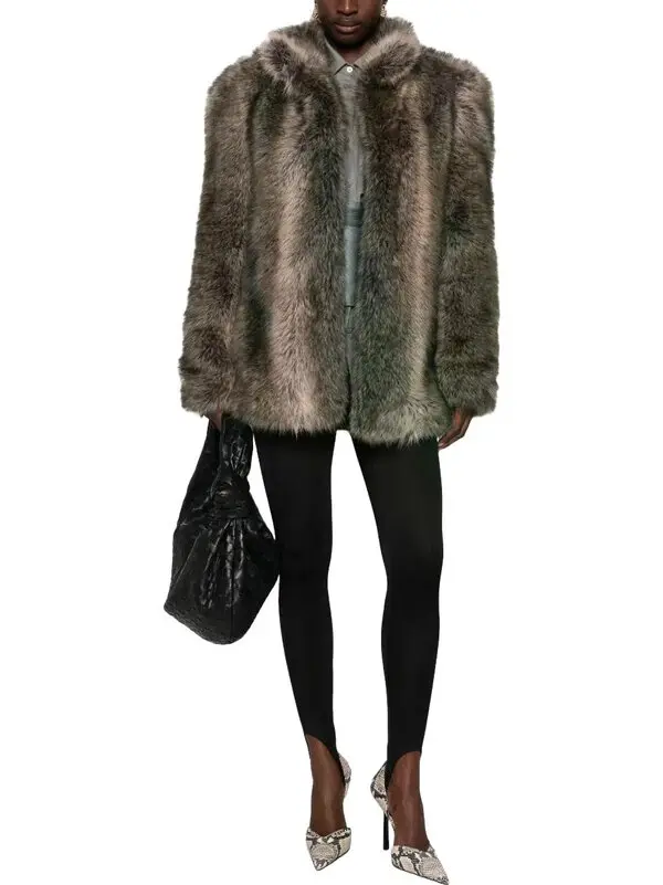 THE FRANKIE SHOP Delia Padded-shoulder Jacket - Neutrals