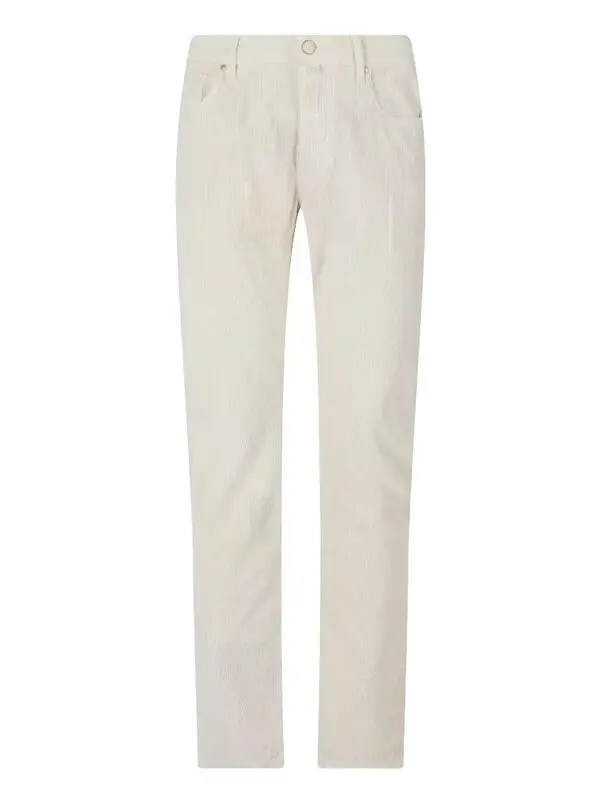 JACOB COHЁN Bard Corduroy Trousers - Neutrals