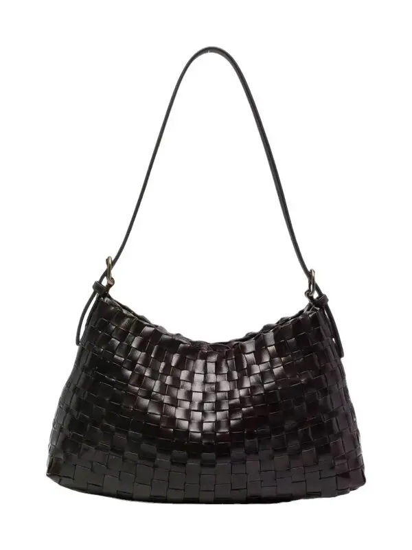 Dragon Diffusion Hobo Salvage Woven Leather Shoulder Bag - Brown
