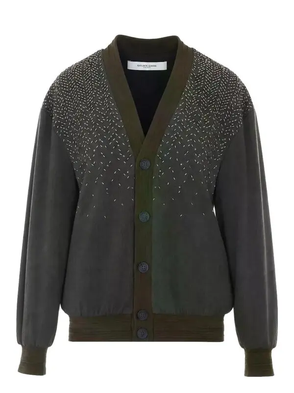 GOLDEN GOOSE And Ivory Check Mohair Blend Jacket - Brown