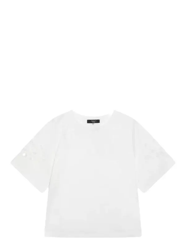 Max Mara Embroidered Short-sleeve T-shirt - White