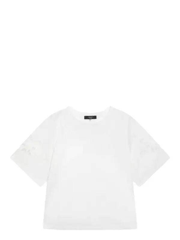 Max Mara Embroidered Short-sleeve T-shirt - White