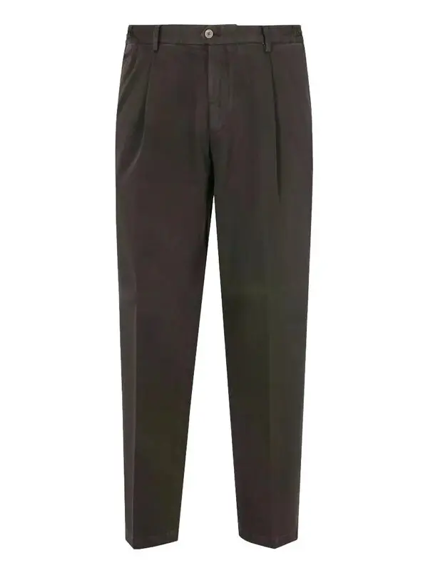 BRIGLIA 1949 Courmayeurd Pleated Trousers - Brown