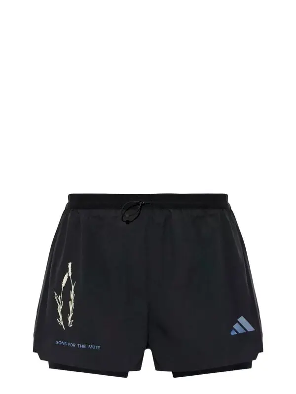 Adidas Xsong For The Mute Layered Shorts - Black