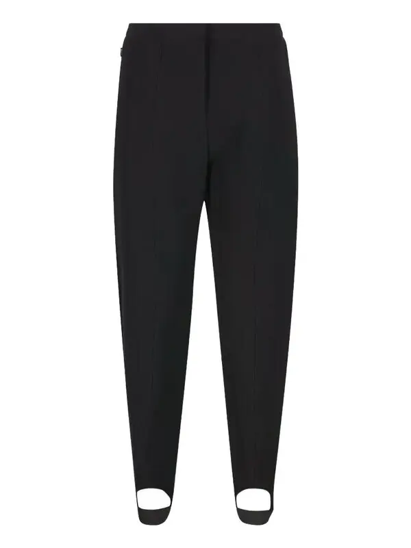 Loewe Stirrup-hem Calf-leather-pocket Trousers - Black