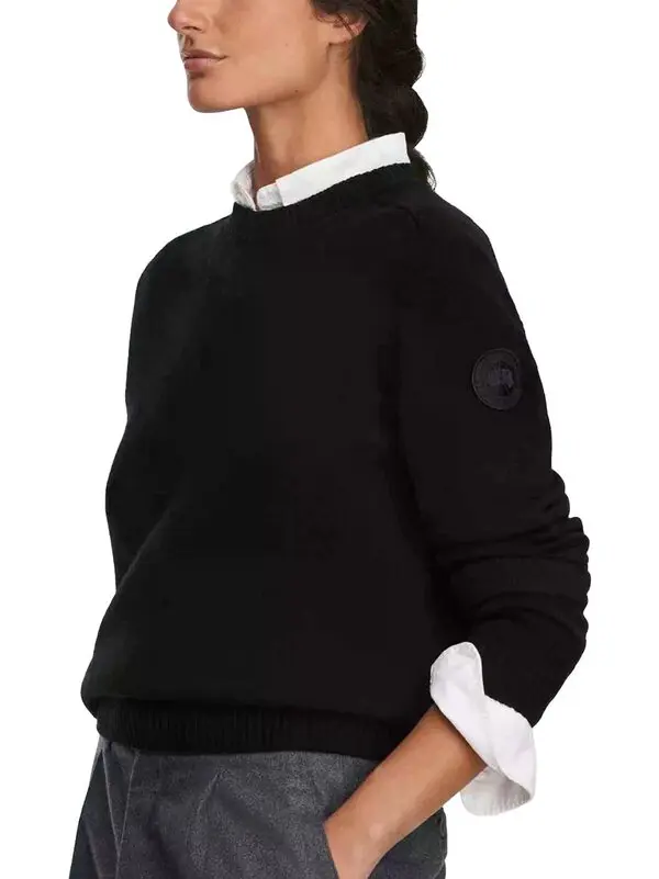 Canada Goose Joffre Logo-patch Sweater - Black