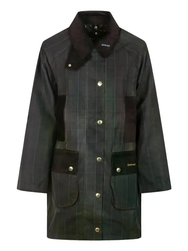 Barbour Beaufort Tartan Coat - Green