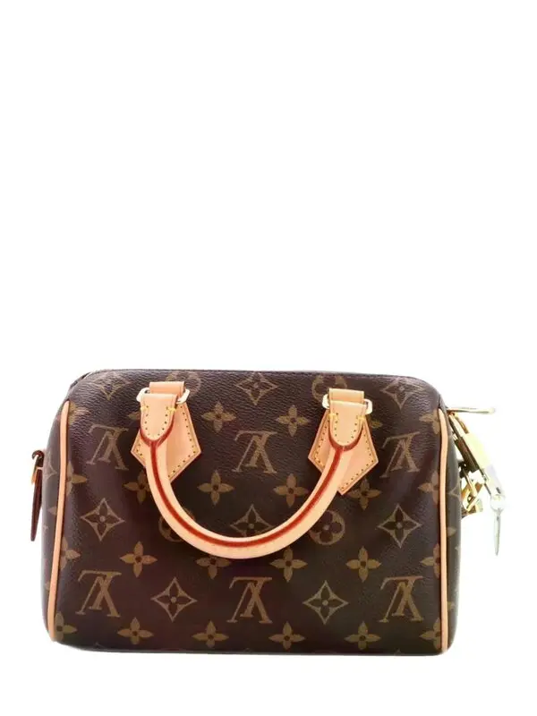 LOUIS VUITTON Speedy Bandouliere Bag Monogram Canvas 20 Crossbody Bag - Brown
