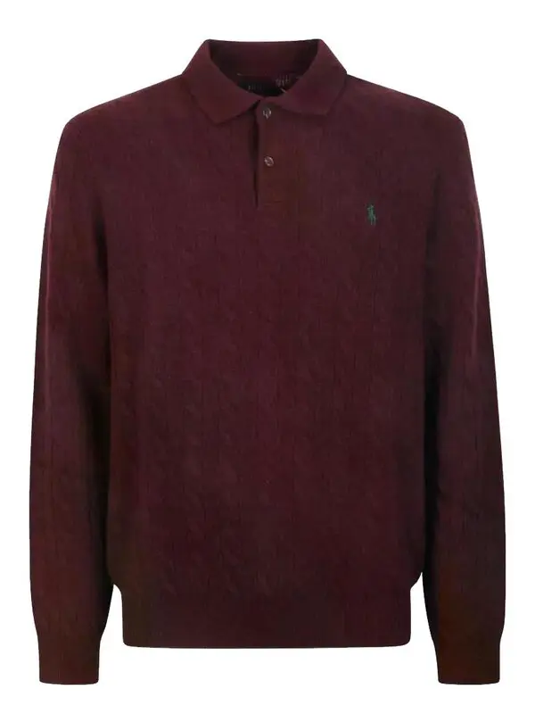 Polo Ralph Lauren Cable-knit Polo Sweater - Red