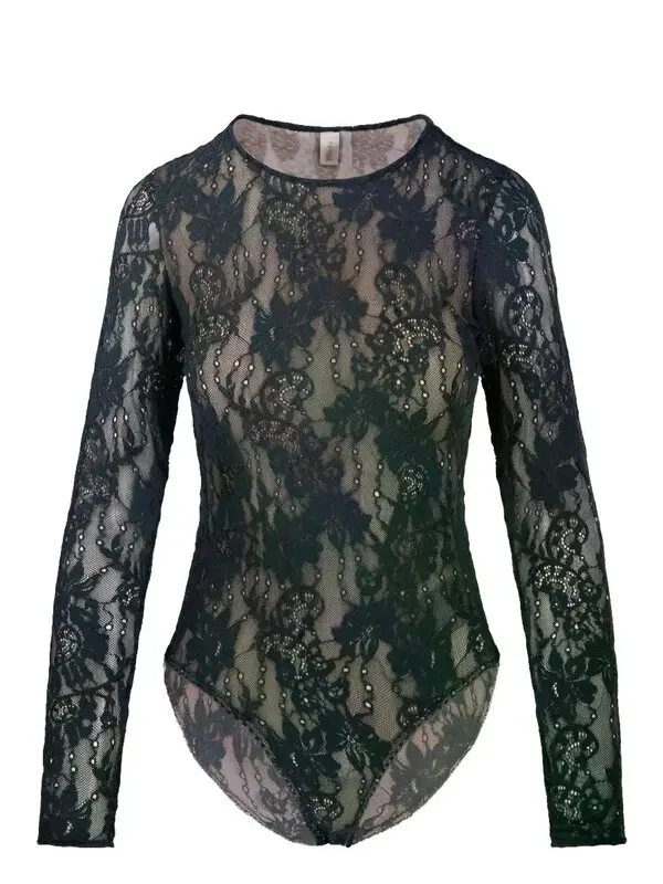 Zimmermann Floral-lace Bodysuit - Green