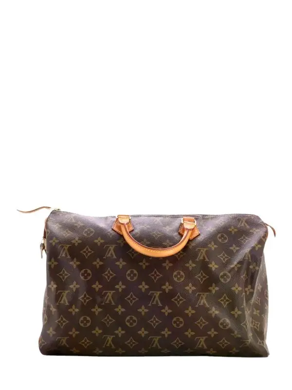 LOUIS VUITTON Speedy Handbag Monogram Canvas 40 Satchel - Brown