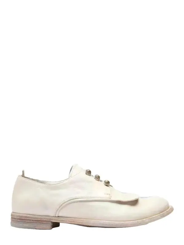 Officine Creative Lexikon 554 Buttoned Derby Shoes - White