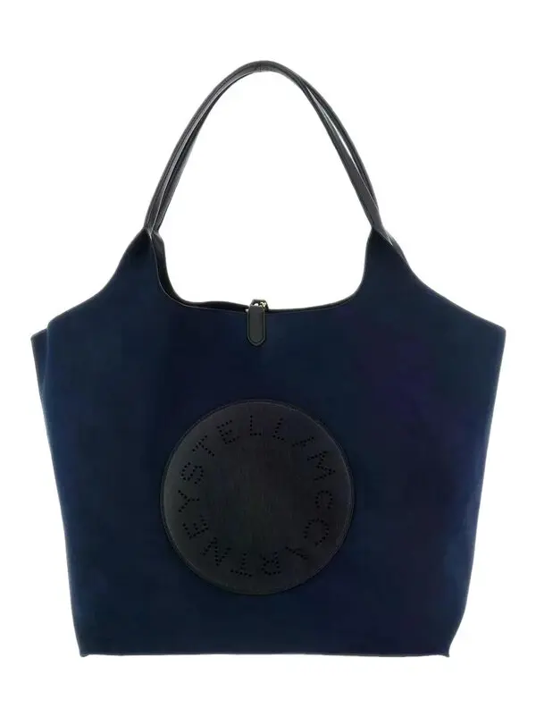 Stella McCartney Logo-perforated Tote Bag - Blue