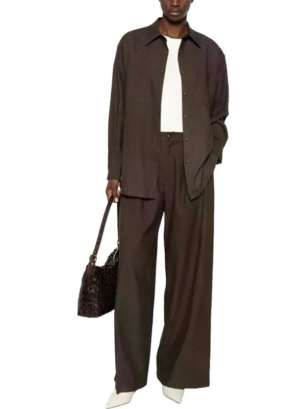 ELEH Chest-pocket Shirt - Brown