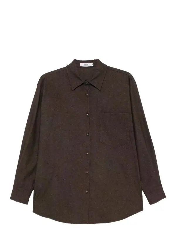 ELEH Chest-pocket Shirt - Brown