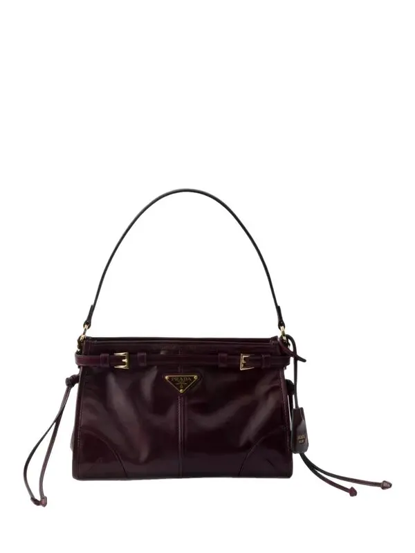 Prada Bonnie Small Leather Handbag - Red