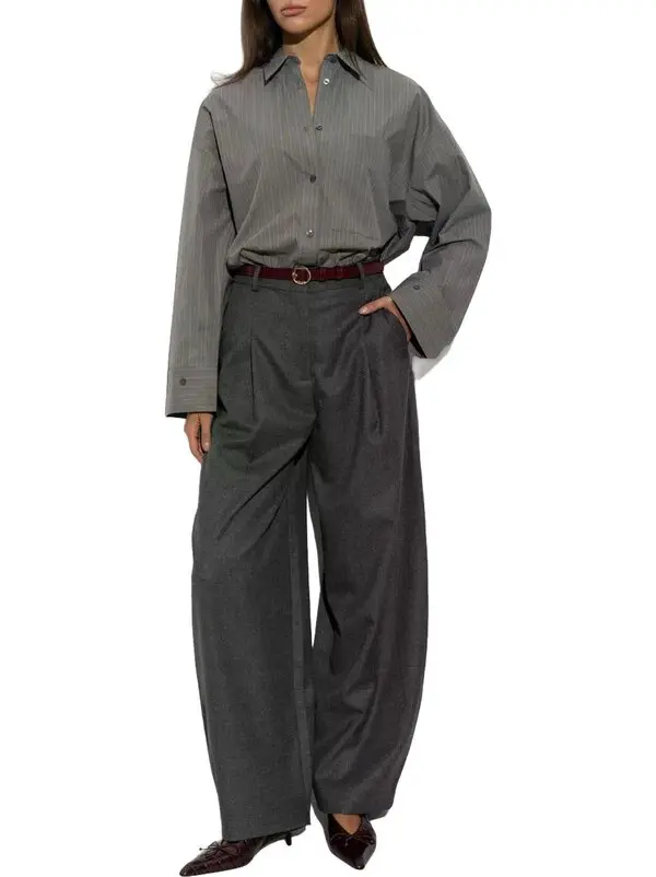BY MALENE BIRGER Povilanna Pressed-crease Trousers - Grey