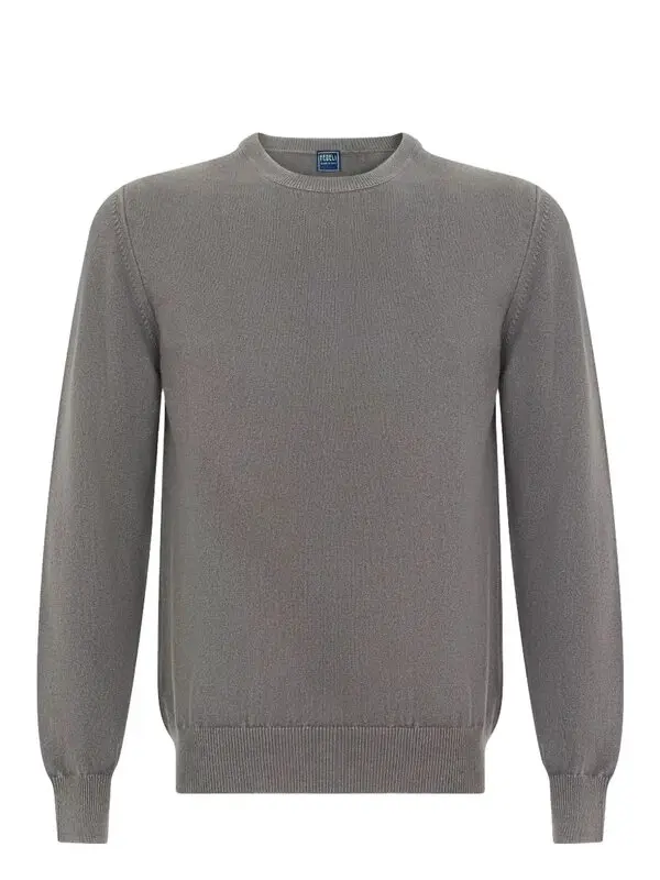 Fedeli Cashmere Crew-neck Sweater - Grey