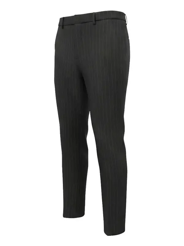 RUNDHOLZ BLACK LABEL Pinstripe-print Tailored Trousers - Black