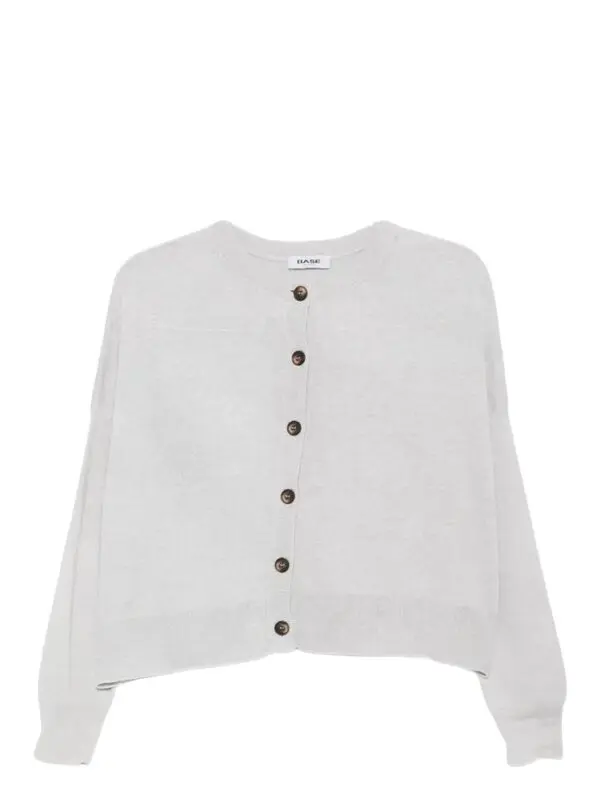 BASE MILANO Button-up Cardigan - Grey