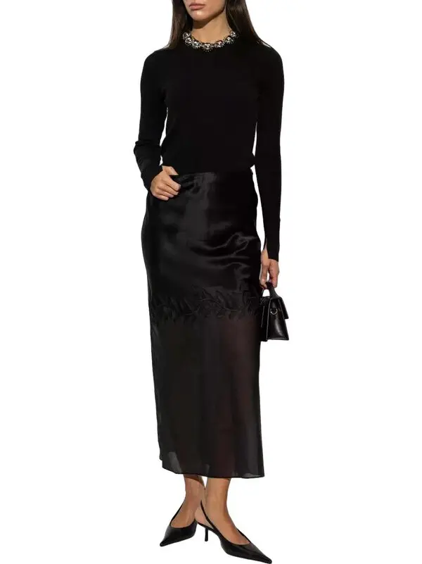 BY MALENE BIRGER Angelina Straight Maxi Skirt - Black