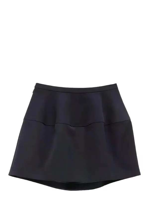 Loewe Balloon Anagram-embroidered Flared Mini Skirt - Black