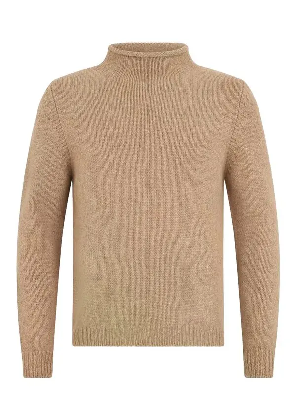 Fedeli High-neck Cashmere Sweater - Neutrals