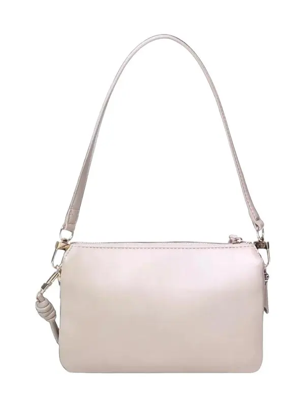 V°73 Tracollina Zircone Logo-plaque Shoulder Bag - Neutrals