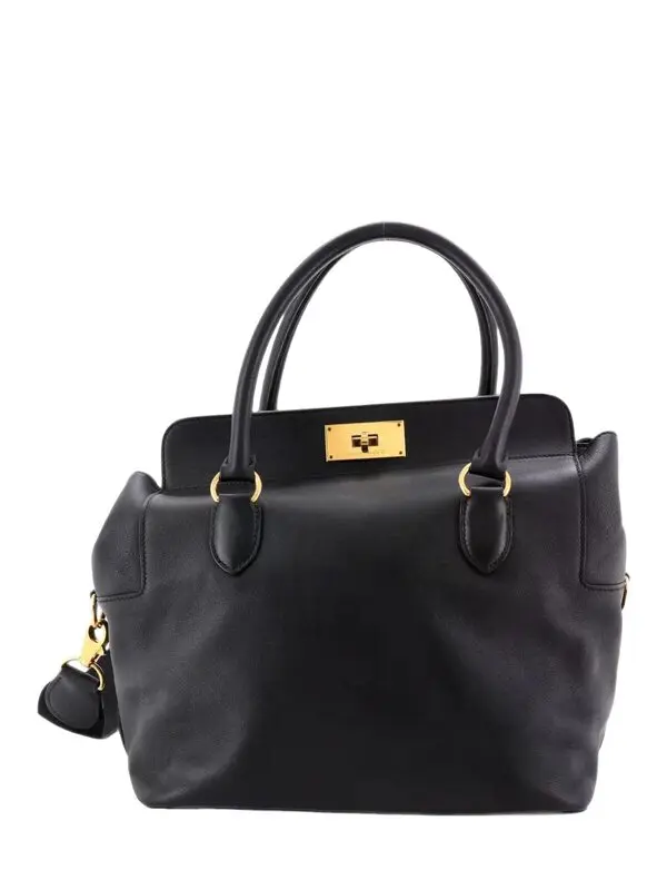 Hermès Toolbox Bag Swift 26 Satchel - Black